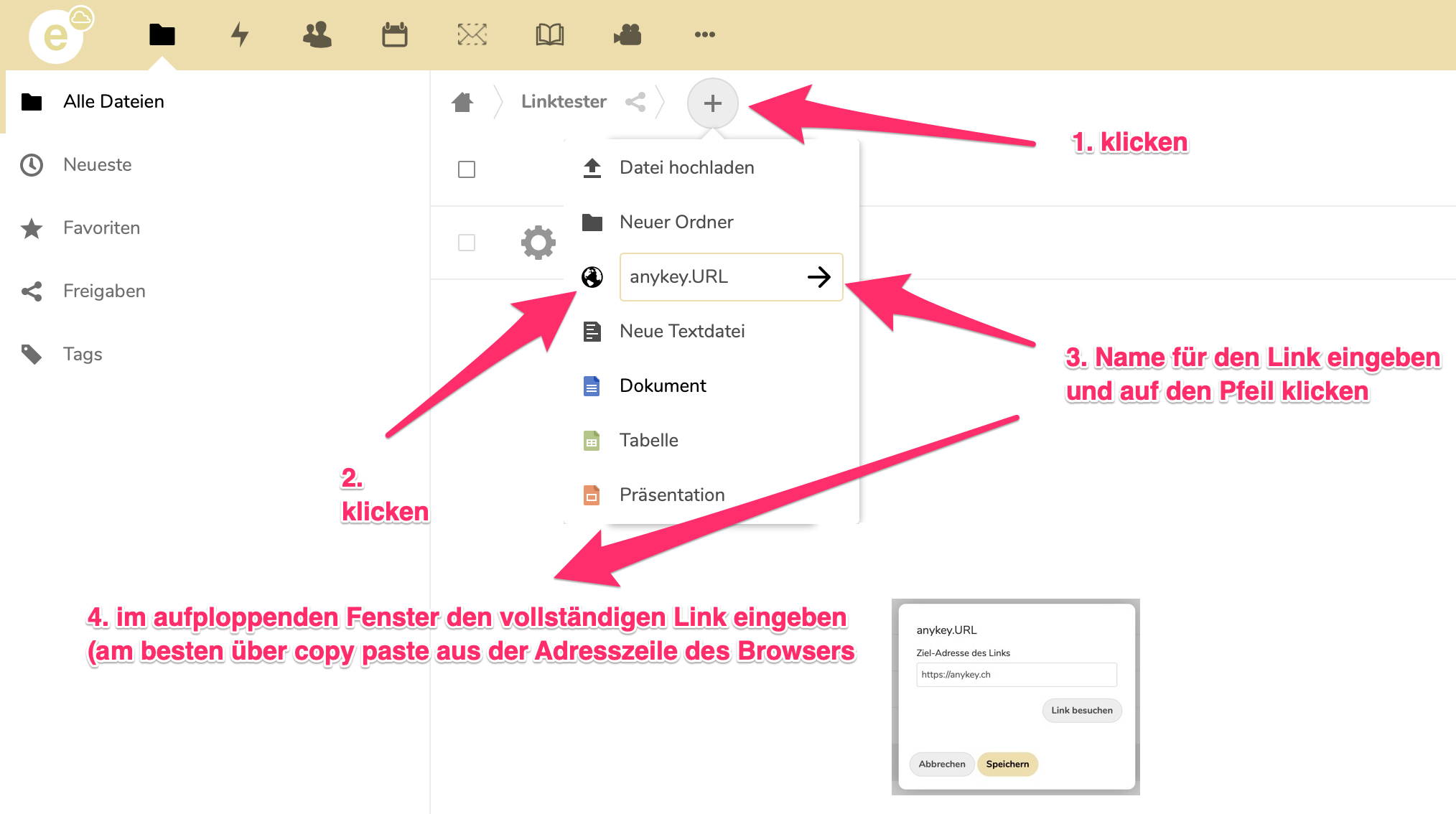 Neue Features für die eWolke – anykey